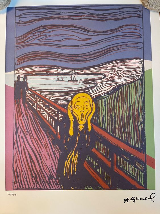 Andy Warhol, le crie, "28/100" (Neu (gemäss Beschreibung)) in ...