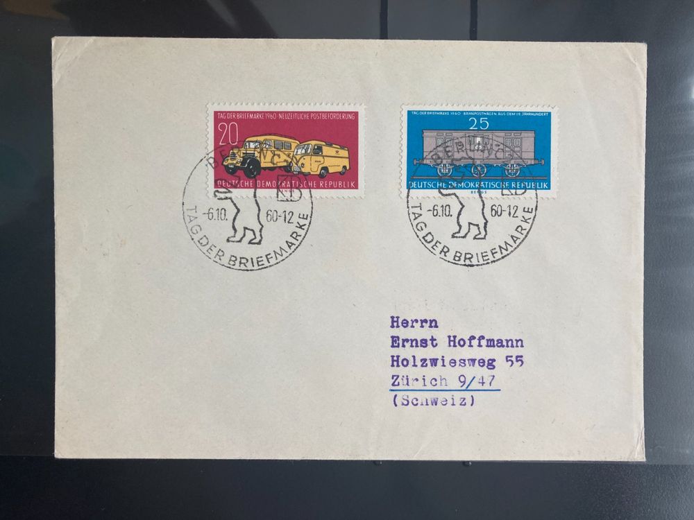 DDR 1960 Ersttagsbrief Satz Tag der Briefmarke gelaufen | Kaufen auf ...