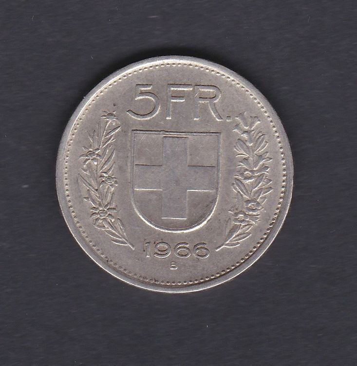 5 Fr. 1966 SILBER (Gebraucht) in Solothurn für CHF 12 – mit Lieferung auf Ricardo kaufen