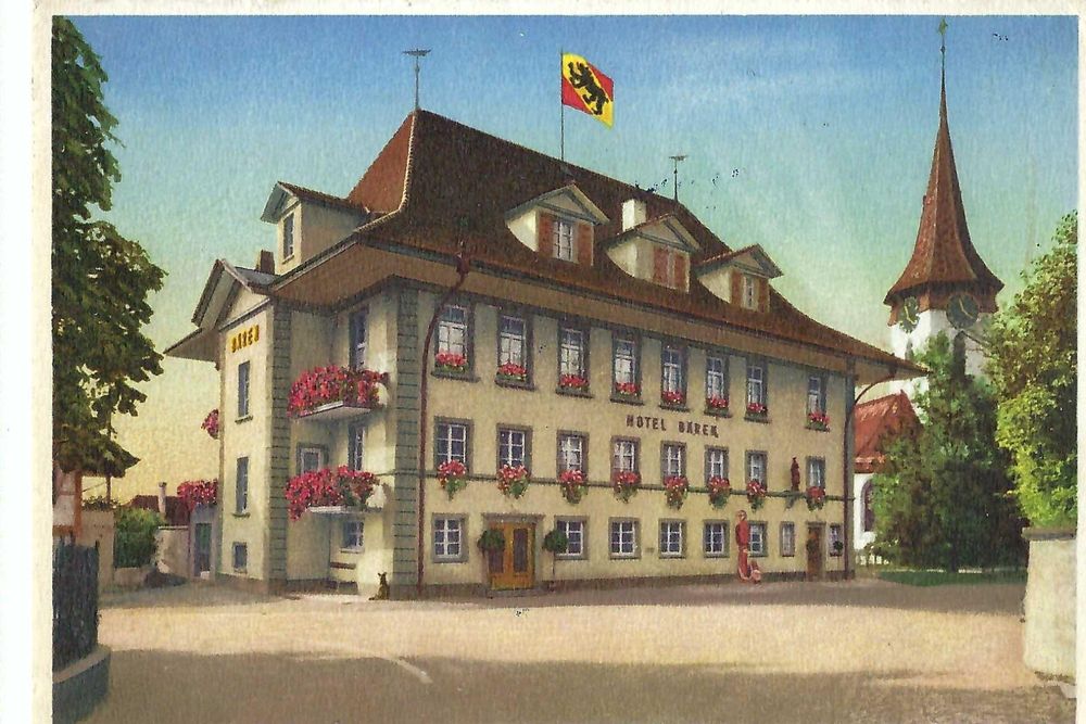 BIGLEN Emmental, Hotel Bären, Stammlokal General Guisan 1950 (Gebraucht ...