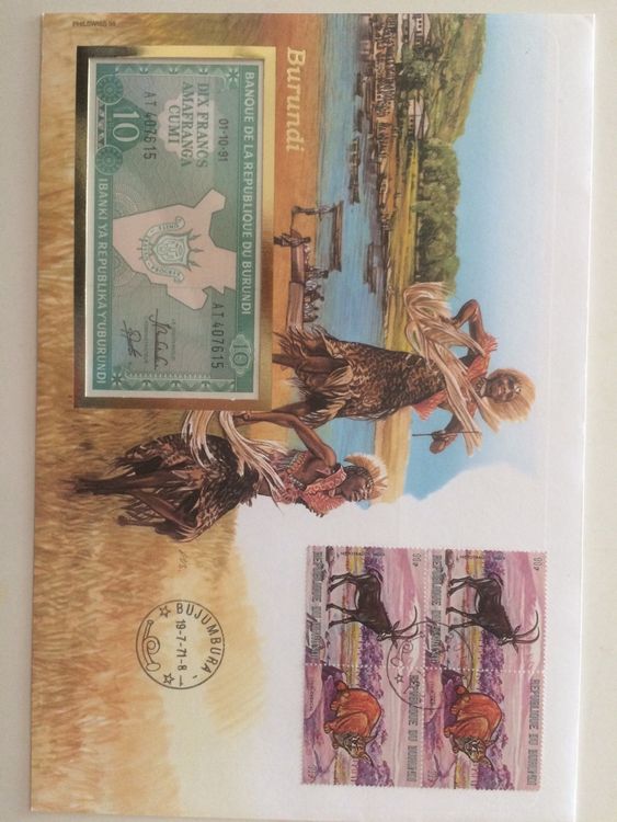 Banknotenbrief Burundi (Neu und originalverpackt) in Muralto für CHF 8.95 – mit Lieferung auf ...