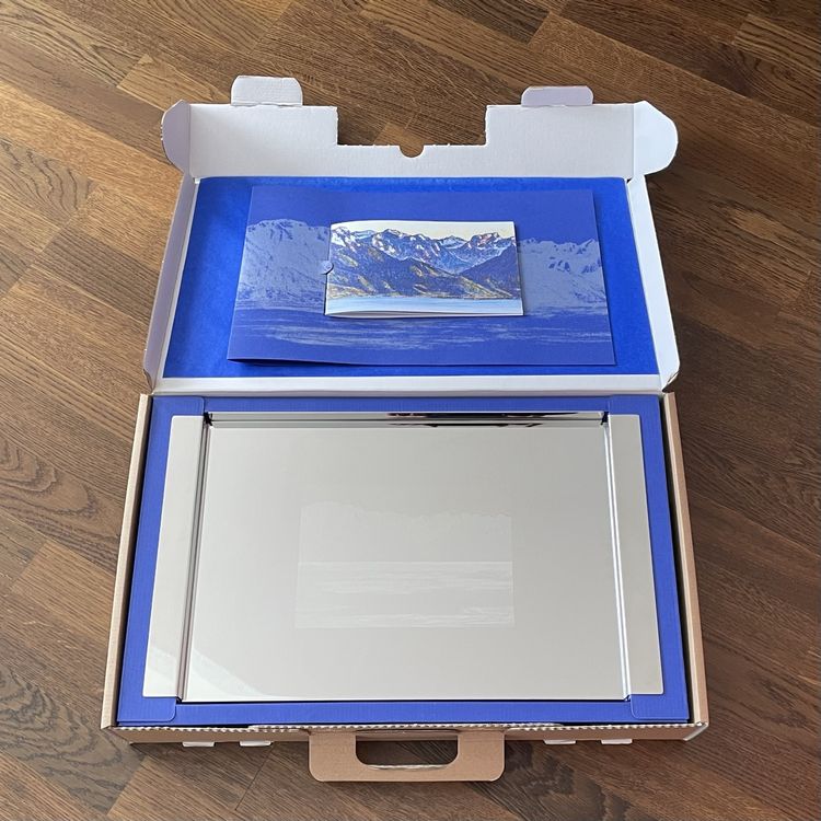 Servier-Tablet, Alessi, Edelstahl, Stich v. Ferdinand Hodler (Neu und ...