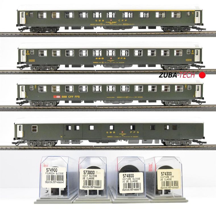 Jouef 4x Personenwagen SBB H0 GS mit OVP | Kaufen auf Ricardo