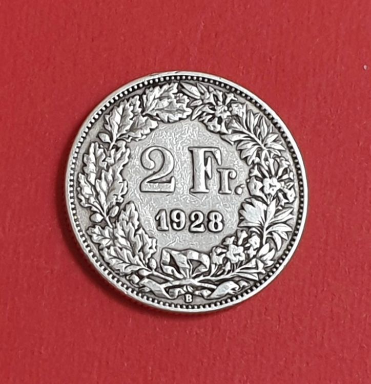 2 Franken 1928 „Silber“ (Gebraucht) in Uttigen für CHF 5 – mit Lieferung auf Ricardo kaufen