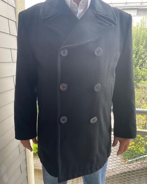 US Navy Pea Coat Mil Tec Caban Peacoat XL Wolle Mantel Jack | Kaufen ...
