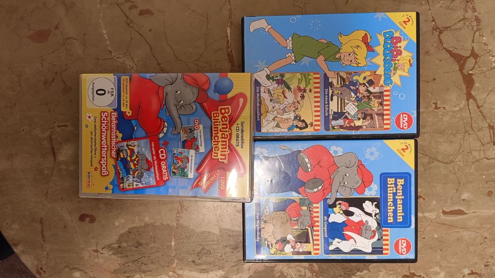 Benjamin Blümchen DVD-Set, 3 Stück, Top Zustand für Kinder (Gebraucht ...