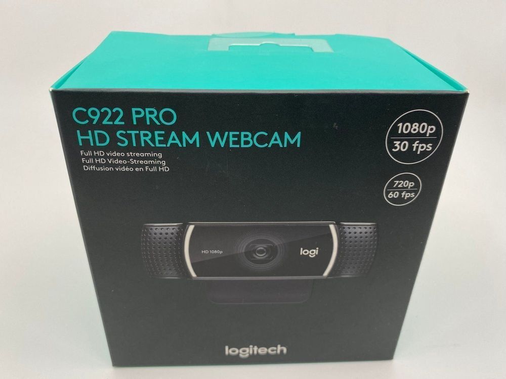 Logitech C922 Pro HD Stream Webcam mit Stativ - 1x genutzt (Neu (gemäss ...