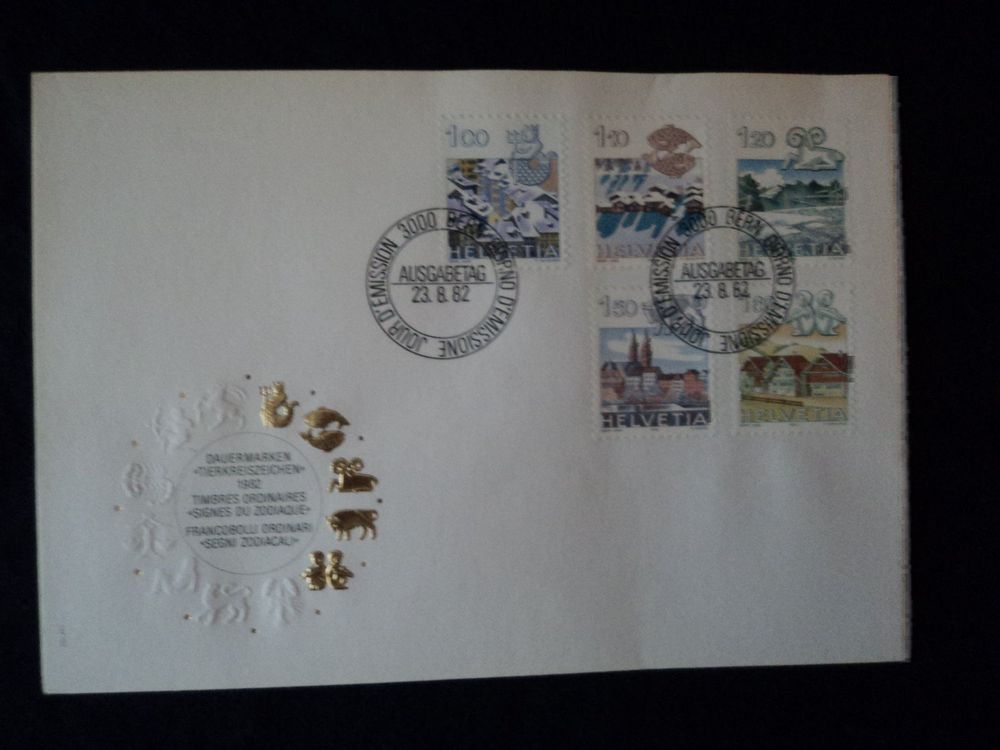 FDC 1982 Tierkreiszeichen (Gebraucht) in Pfäffikon ZH für CHF 2 – mit Lieferung auf Ricardo kaufen