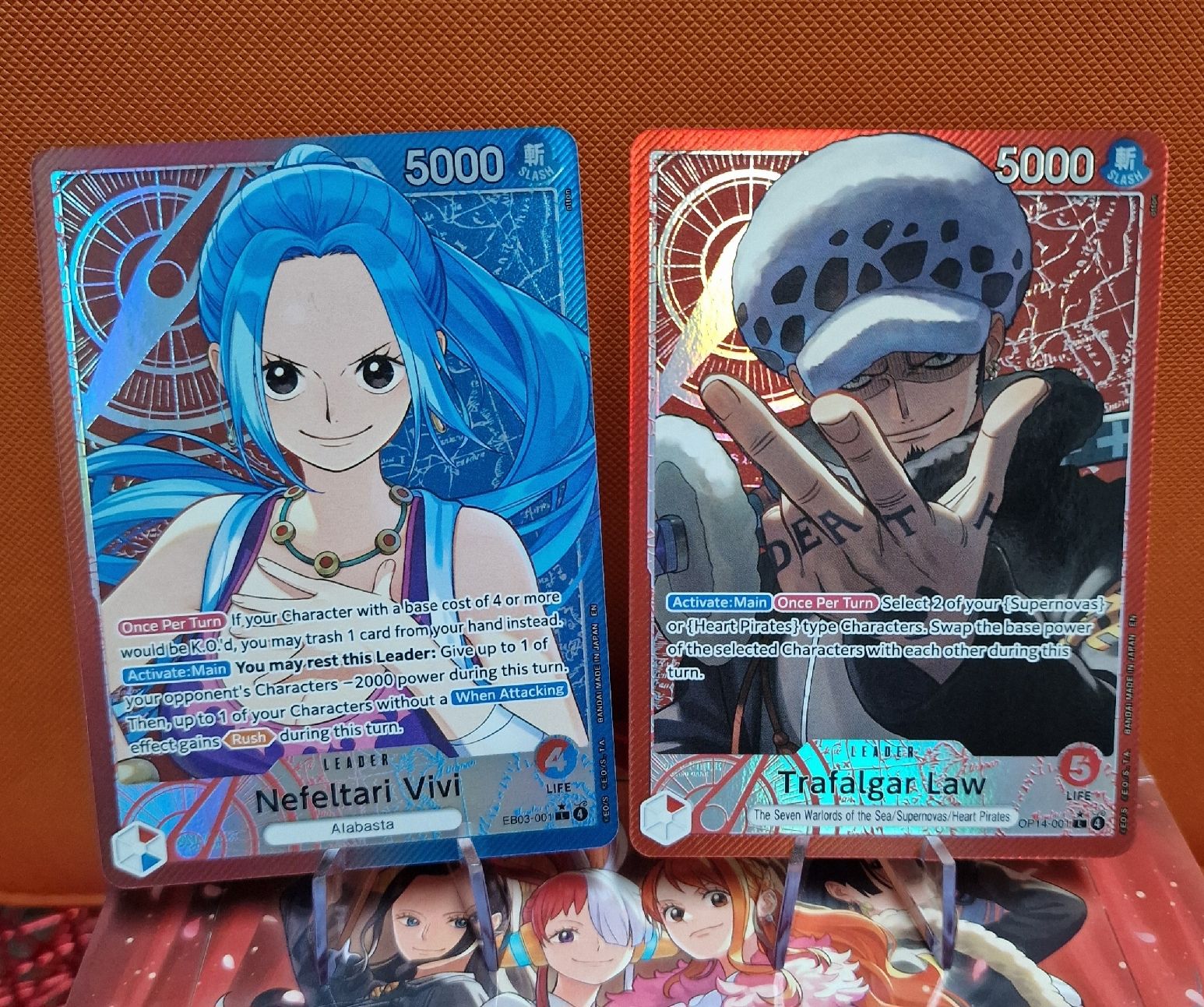 Leader Cards – OP14-001 Trafalgar Law & EB03-001 Vivi (Neu (gemäss ...