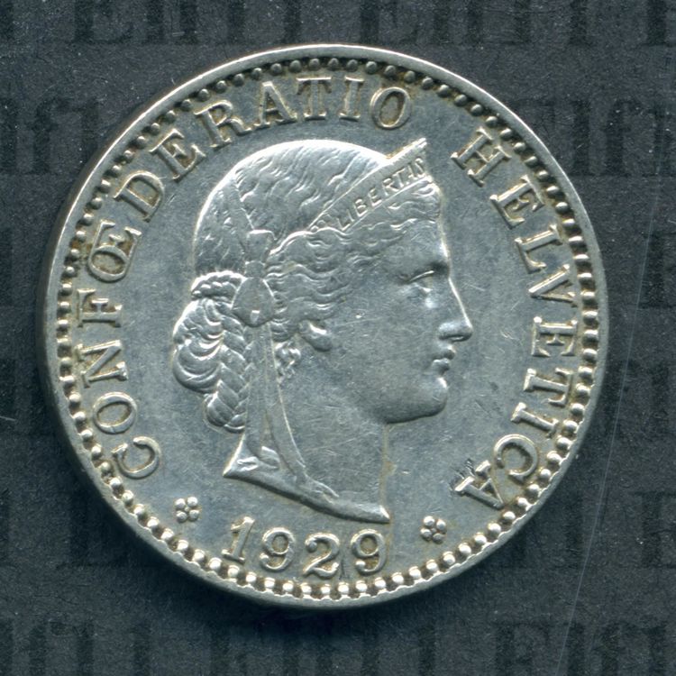 CHF___0.20 1929 -vz 20 Rappen (Gebraucht) in Widnau für CHF 2 – mit Lieferung auf Ricardo kaufen