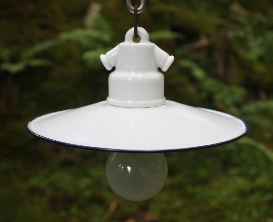 Stalllampe Hoflampe Hängelampe Emaille Deckenlampe Lampe | Kaufen auf ...