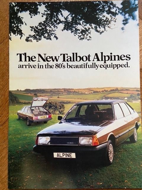 TALBOT ALPINE Prospekt 1980 UK brochure - C9587/2/100 (Gebraucht) in ...
