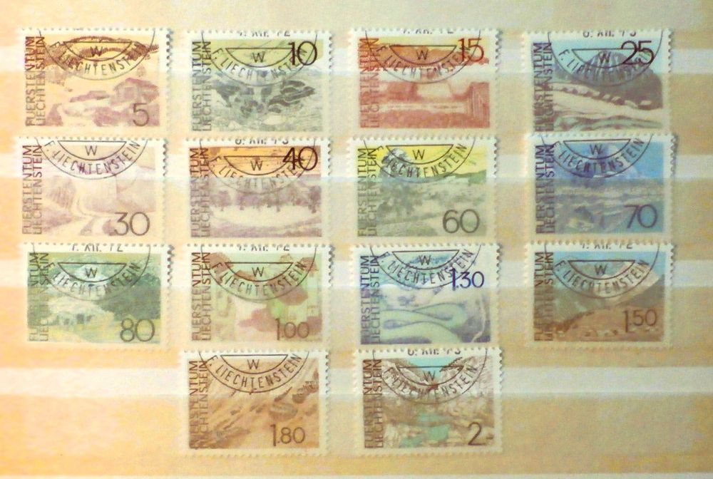 FL 1972/73 Freimarken Landschaften (Gebraucht) in Kehrsatz für CHF 1.5 – mit Lieferung auf ...