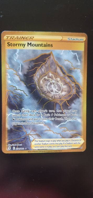 Pokemon Stormy Mountains Goldcard EN Secret Rare (Gebraucht) in ...