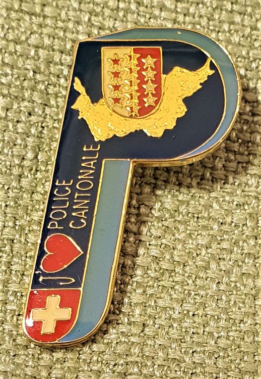 P088 - Pin I Like... Kanton Polizei Police Polizia - Wallis (Gebraucht) in Reinach BL für CHF 2 ...