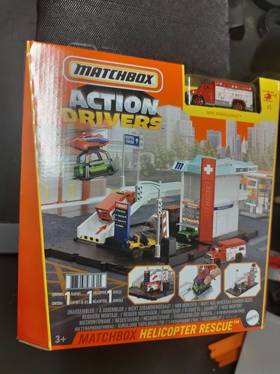 Matchbox Action Drivers Helicopter Rescue neu und ovp (Neu und ...