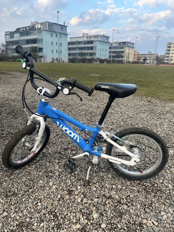 Woom 2 Kinderfahrrad blau/weiss guter Zustand (Gebraucht) in ...