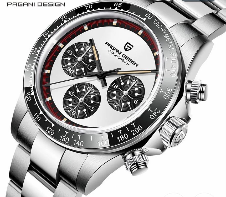 MONTRE PAGANI DESIGN QUARTZ TYPE DAYTONA PAUL NEWMAN (Neuf avec ...