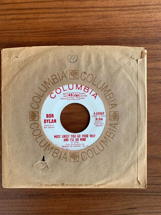 Bob Dylan 45 Rpm Most Likely You Go Leopard Skin Kaufen Auf