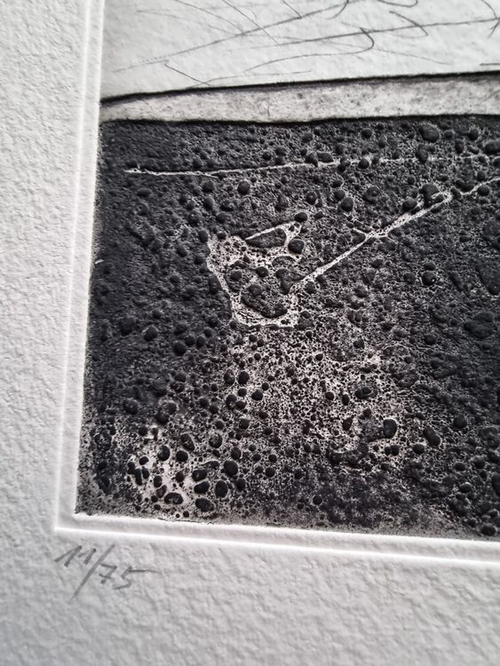KÜNSTLER ? UNLESERLICH SIGNIERT RADIERUNG AQUATINTA PRÄGE (Gebraucht) in Gersau für CHF 75 – nur ...