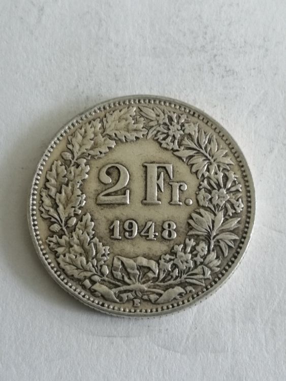 2 Fr. 1948 Silber | Kaufen auf Ricardo