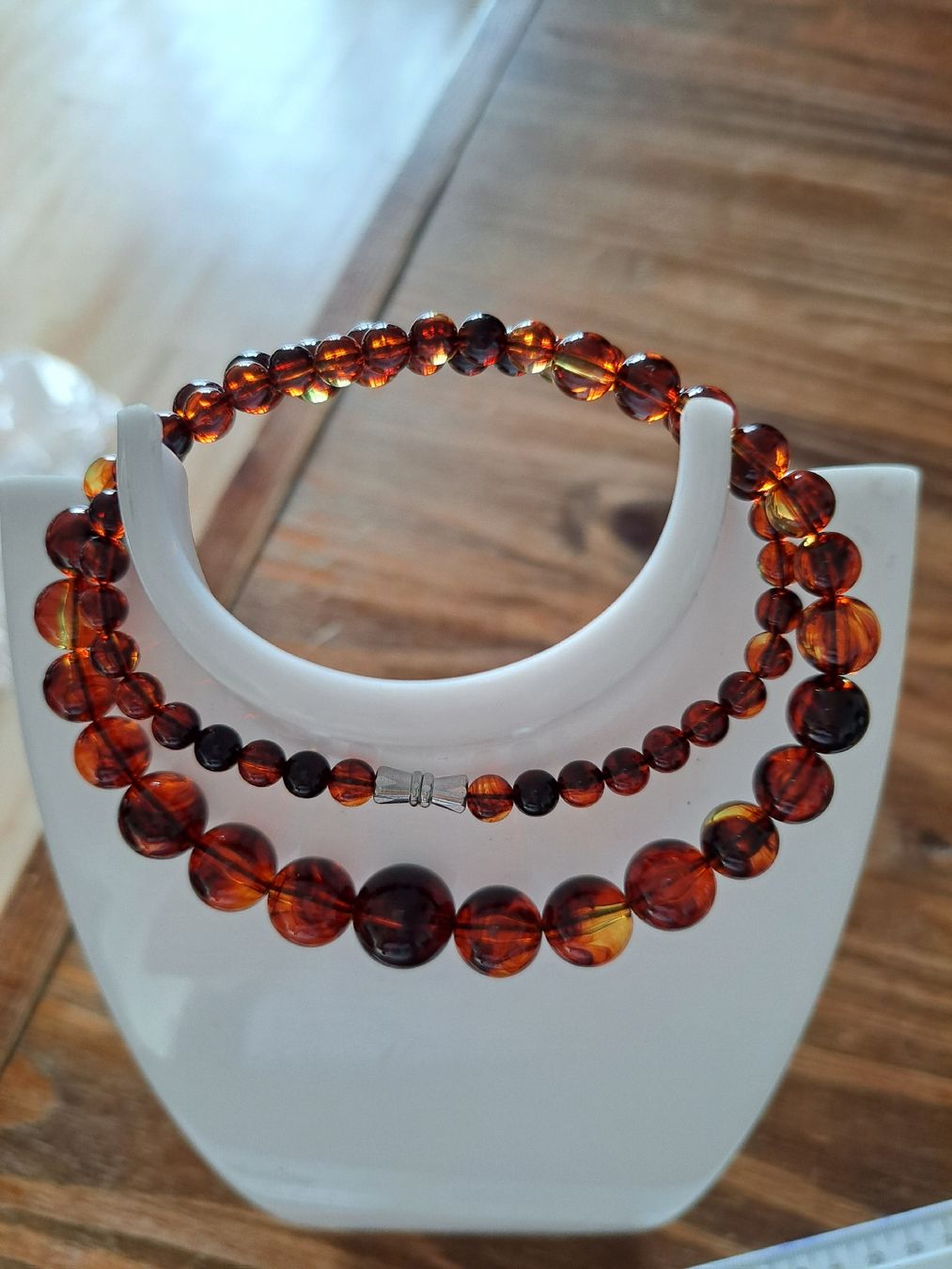 joli collier pierres ambre neuf 47 cm (Neuf (Voir description)) à ...