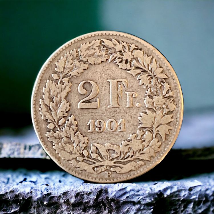 Schweiz 2 Franken Silber Jahrgang 1901 | Kaufen auf Ricardo