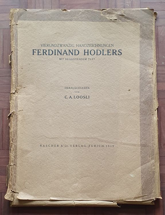 Mappe mit VIERUNDZWANZIG HANDZEICHNUNGEN FERDINAND HODLERS (Gebraucht) in Kreuzlingen für CHF ...