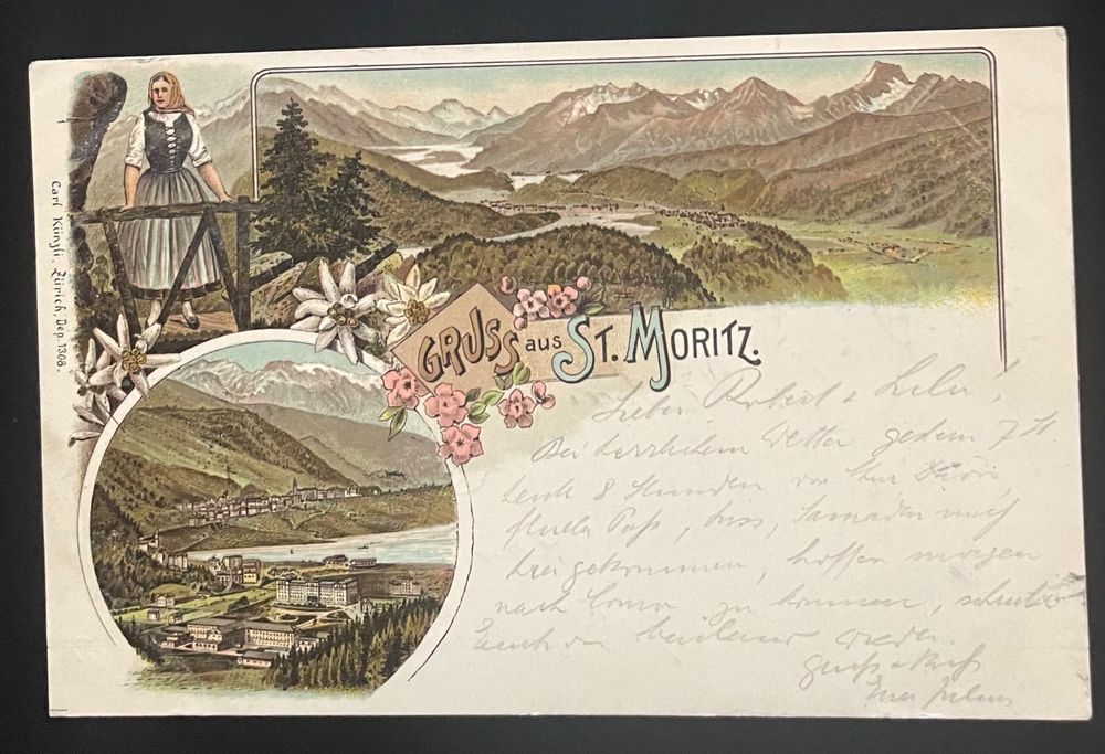 Gruss aus St.Moritz Litho (Gebraucht) in Horw für CHF 18 – mit Lieferung auf Ricardo kaufen