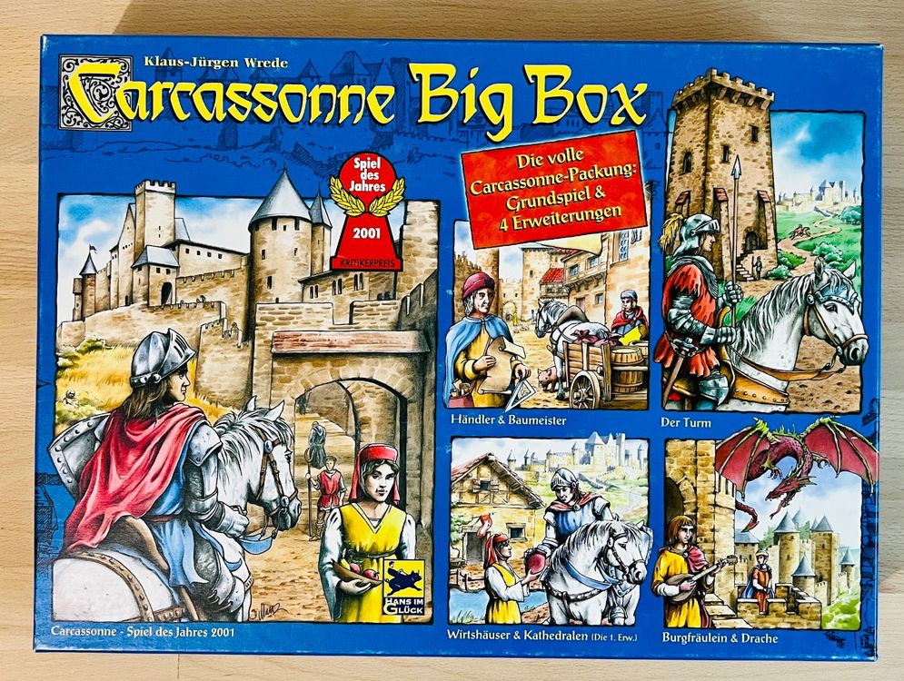 Carcassonne Big Box Grundspiel und 5 Erweiterungen | Kaufen auf Ricardo