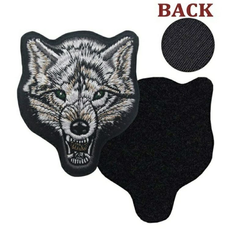 Neu Patch Wolf mit Klett und Rückseite (Neu und originalverpackt) in ...