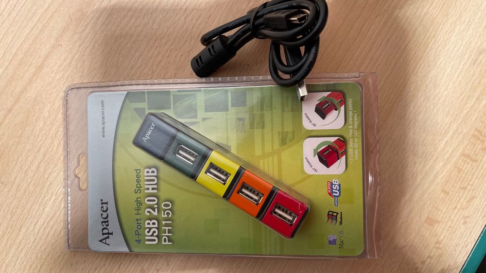HUB APACER PH150 4 Port USB 2.0 Neu/NP27CHF (Neu (gemäss Beschreibung ...