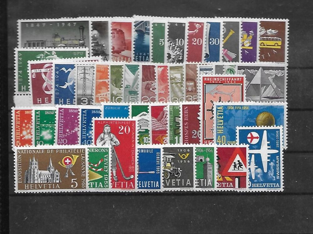 Freim. ** Restlot 1947 - 1956 Kat: CHF 106.- (Neu (gemäss Beschreibung)) in Basel für CHF 3 ...