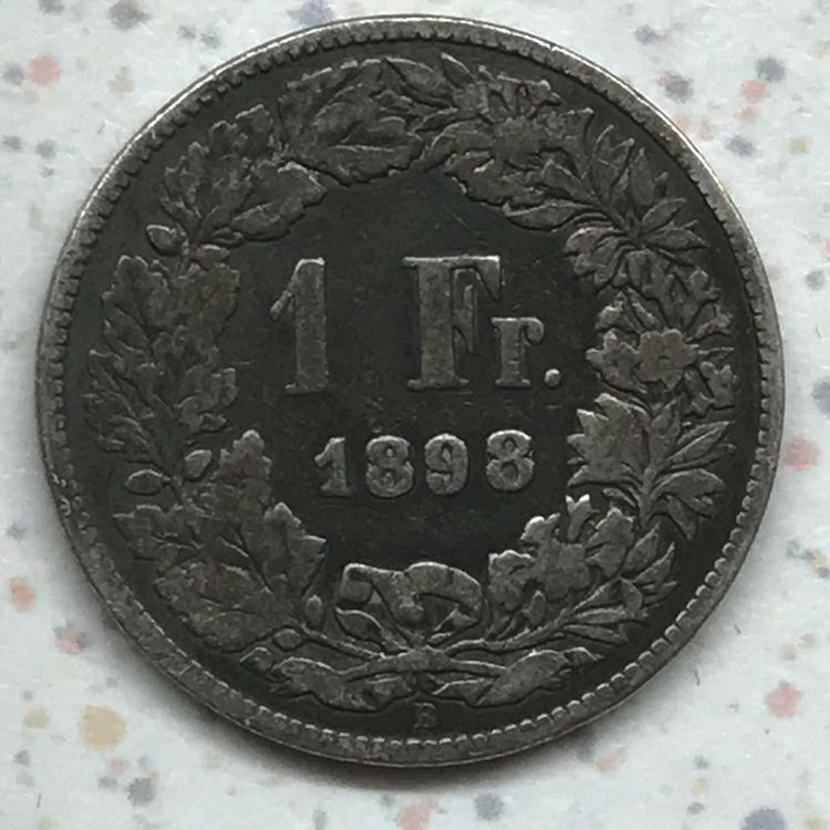 1898 1 Franken sehr selten !!!! (Gebraucht) in Winterthur für CHF 4 – mit Lieferung auf Ricardo ...
