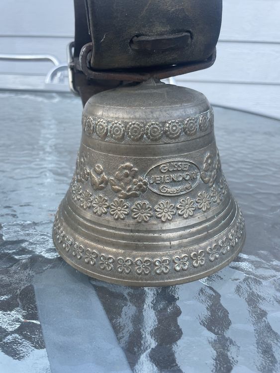 Cloche de vache ancienne suisse en laiton 16cm | Kaufen auf Ricardo