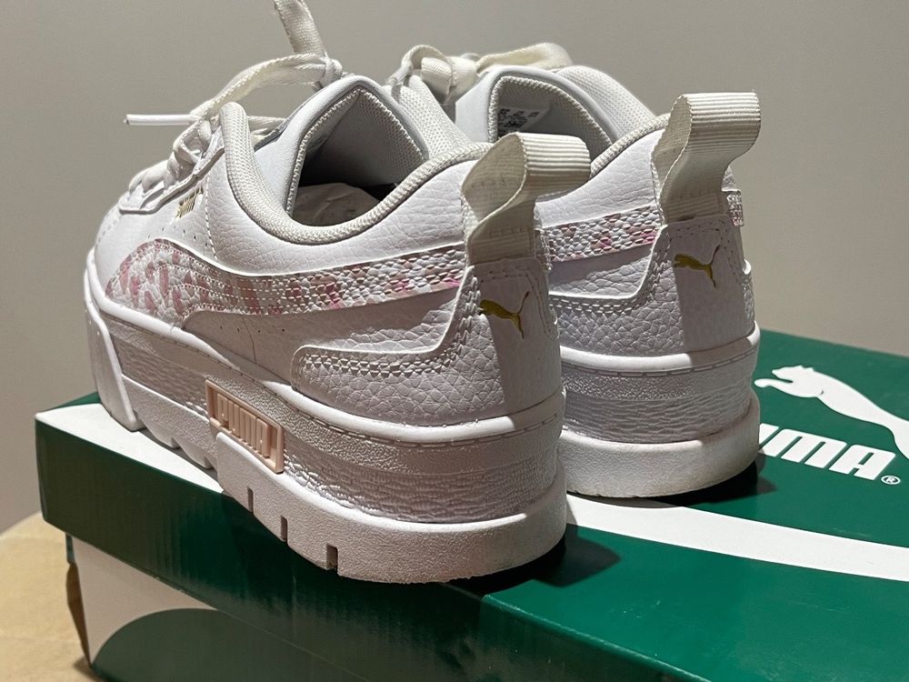 PUMA SCHUHE WEISS LEO ROSA GR.38 MIT BOX MEGA (Gebraucht) in LUZERN für ...