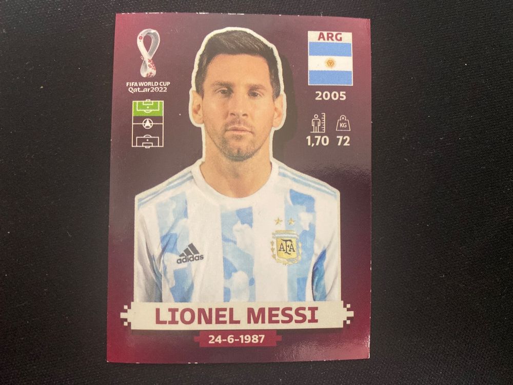 1x Panini Sticker Lionel Messi | Kaufen auf Ricardo