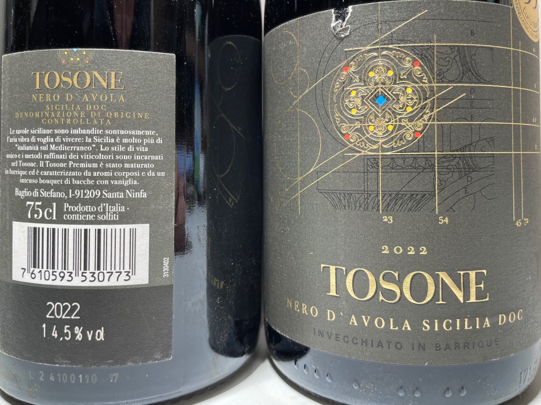 🎄 🎉 10 Fl. Rotwein TOSONE Nero d’Avola 2022 (Neu (gemäss Beschreibung ...