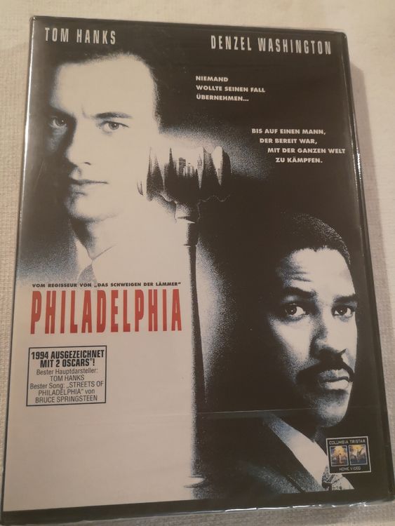 Philadelphia, mit Tom Hanks/Denzel Washington, DVD, OVP NEU (Neu und ...
