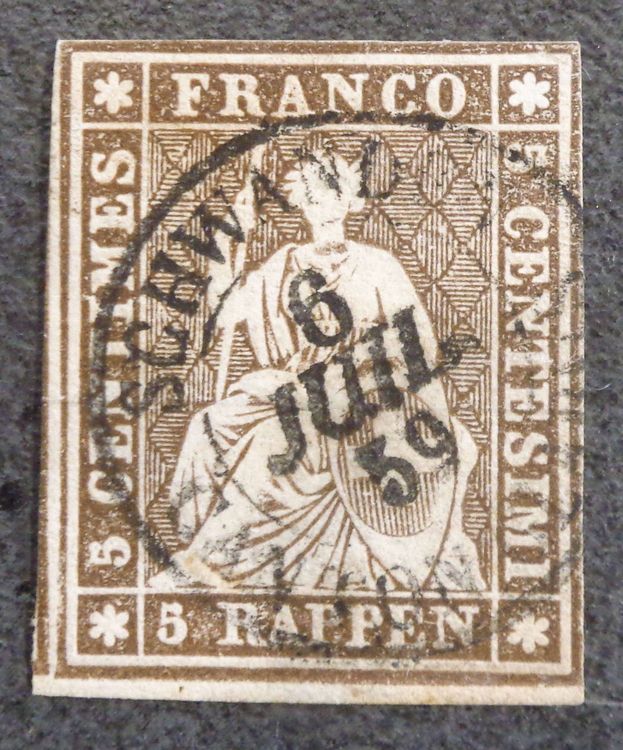 SUISSE 1856: Strubel 5 C, schwarzer Seidenfaden, 22 D.d. | Kaufen auf Ricardo