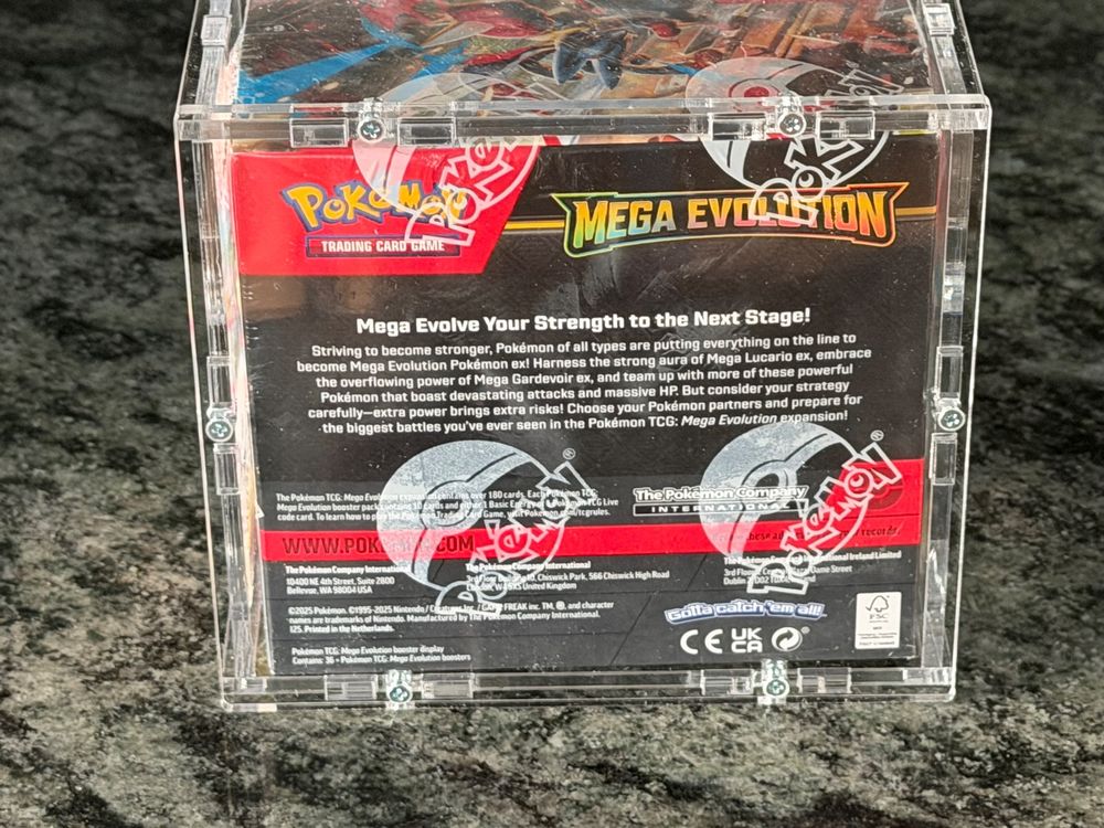 Pokemon Mega Evolution Display (EN) 🇺🇸 sealed + AcryCase (Neu und ...