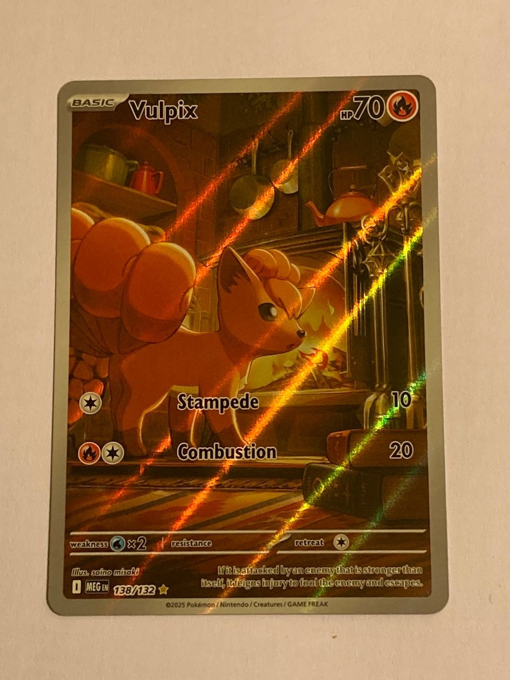 Pokemon MEGA EVOLUTION Vulpix 138 / 132 🇬🇧 EN (Neu (gemäss Beschreibung ...