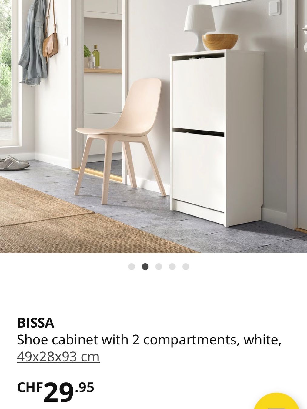 Np60fr) Ikea Bissa 2* Shoe Cabinet White (Neu (gemäss Beschreibung)) in ...