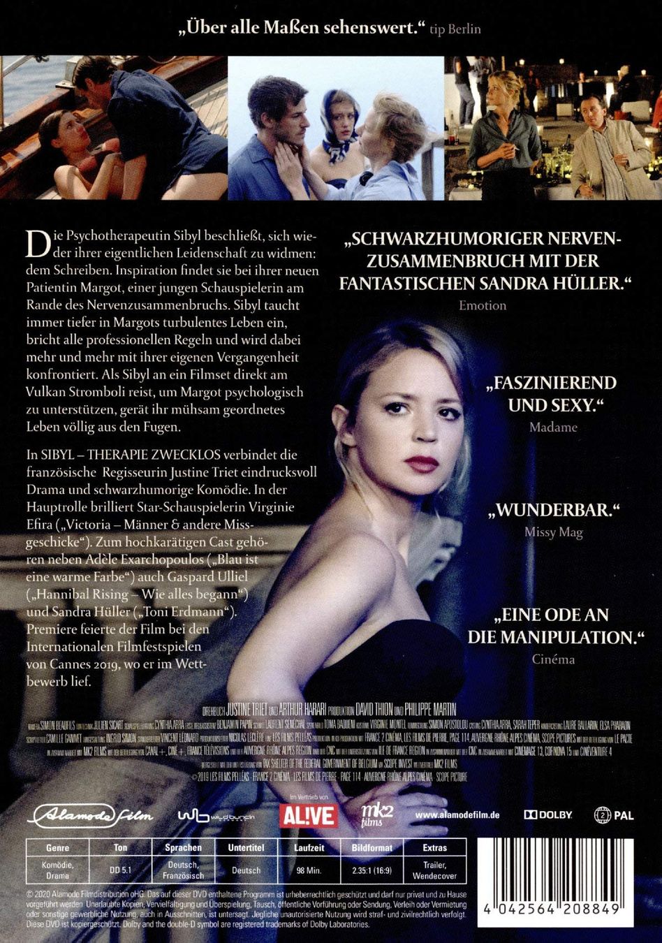 Sibyl (2019) Justine Triet/Efira/Sandra Hüller/Exarchopoulos (Neu ...