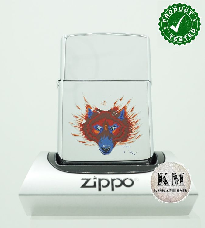 ZIPPO® FIRE WOLF - PRINT - 1997 - GEZÜNDET | Kaufen auf Ricardo