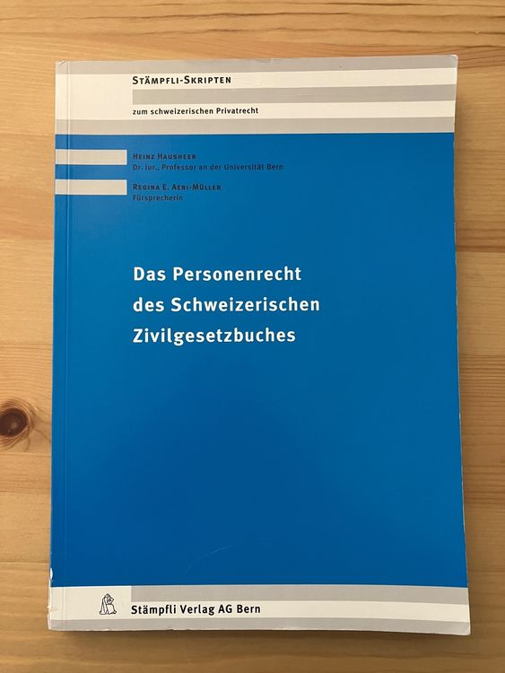 Das Personenrecht des schweizerischen Zivilgesetzbuches | Kaufen auf ...