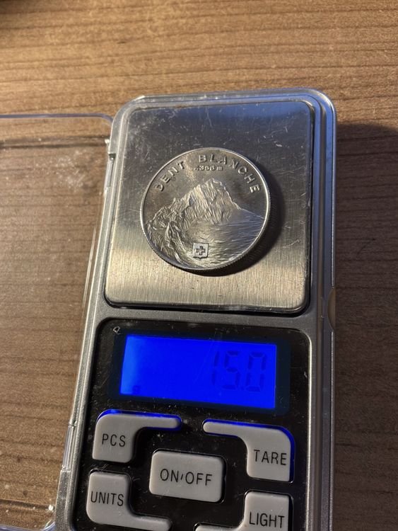 Medaille ERSTE BESTEIGUNG DENT BLANCHE CH SILBER 900 JG1970 (Neu ...