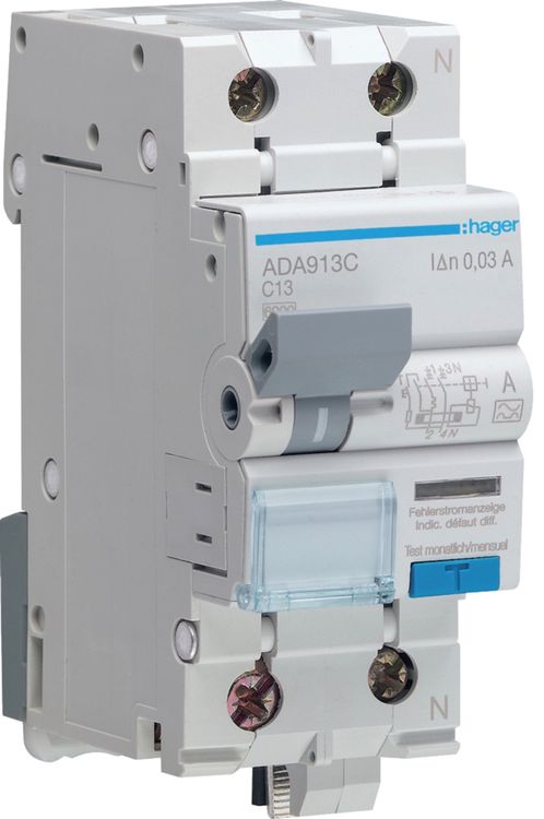 Hager ADA913C FI/LS Sicherung 2P C13 13A 30mA (Gebraucht) in Bätterkinden für CHF 33 – mit ...