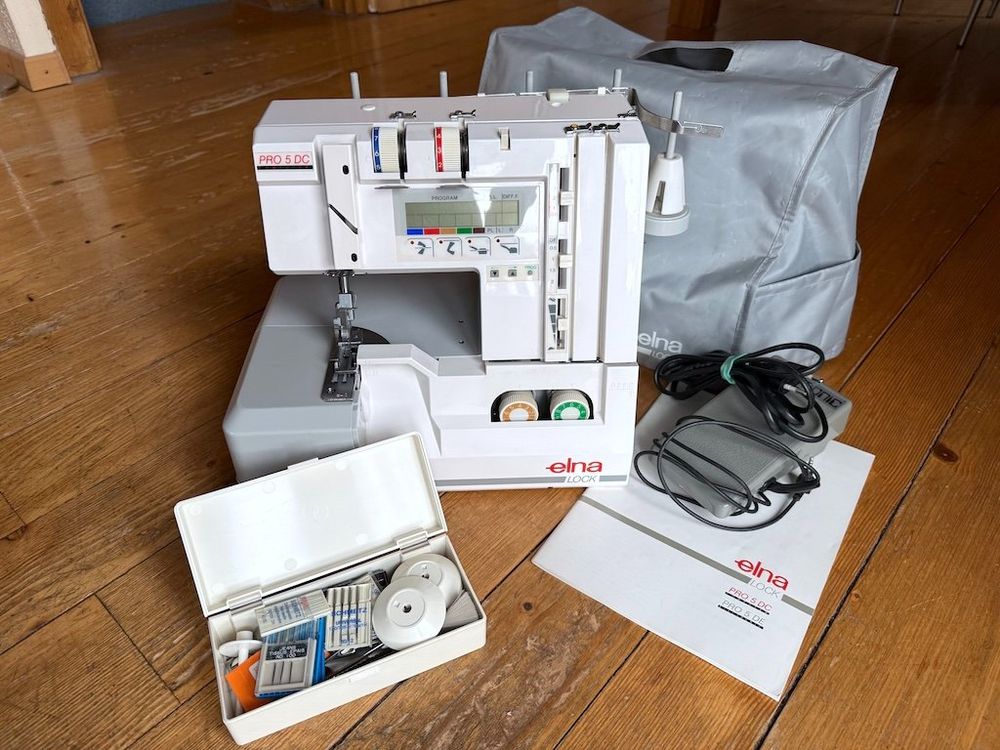 Elna Pro 5 DC Overlock Maschine (Gebraucht) in Therwil für CHF 99 – nur Abholung auf Ricardo kaufen