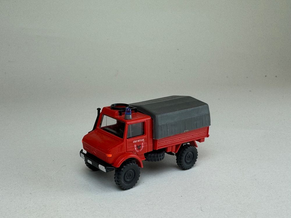 Roco Mercedes Unimog Feuerwehr Pritsche Feuerwehr Wetzlar (Gebraucht ...